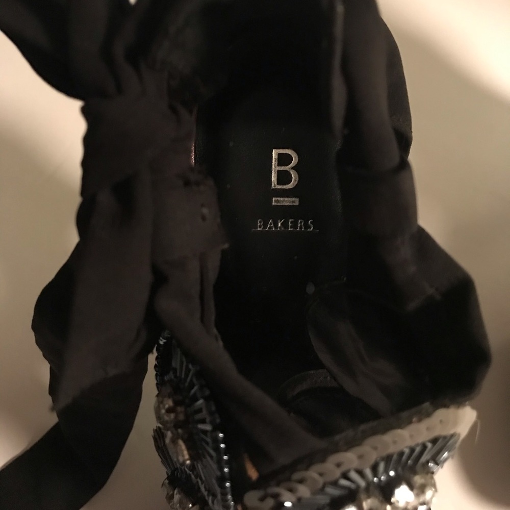 B Bakers Black Ba Dazzle Platform Heels - Gem